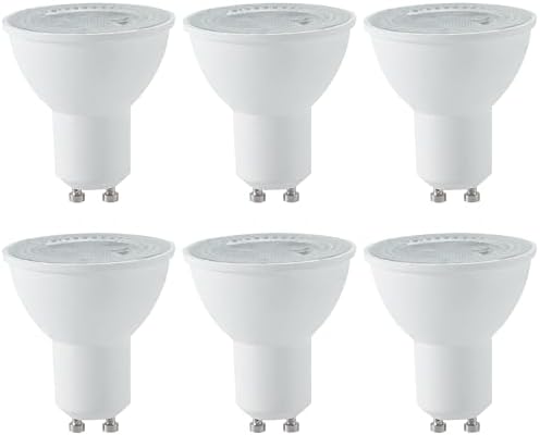 Bravsekai Gu10 Light Bulbs, 6 Packs 3000k White Light Gu10 Led Bulb ...