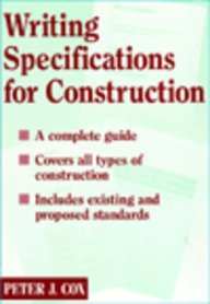 Amazon.com: Writing Specifications for Construction: 9780077078034: Cox ...