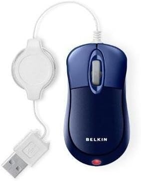 Amazon.com: Belkin Mobile Retractable Mouse USB (Midnight/Dark Sky ...