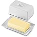 GOURMEX Large Butter Holder with Lid | Fits One Pound of Butter | Ideal ...