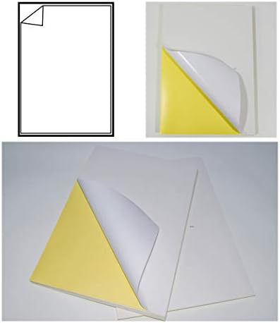 2 Labels Per A4 Sheet, 50 Sheets 100 Sticky Label, Printable Sticker ...