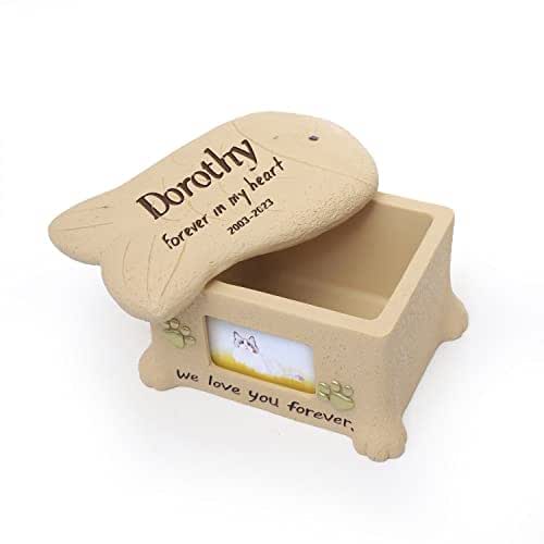 Amazon.com: Pet Cremation Urns for Cat Ashes - Resin Memorial Keepsake ...