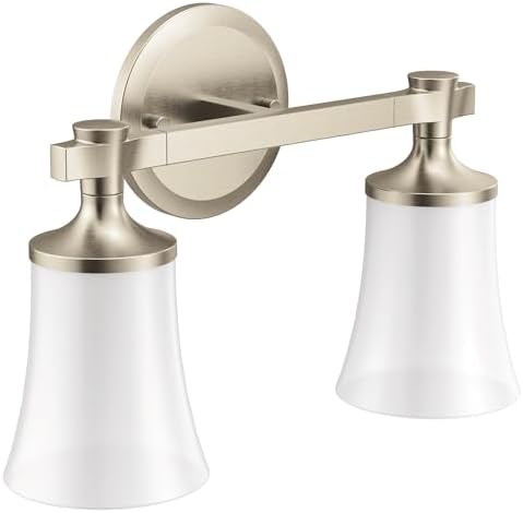 Moen YB0362BN Flara 2-Light Dual-Mount Bath Bathroom Vanity Light ...