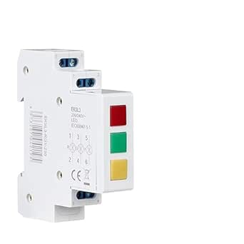Amazon.com: nezih Din Rail Mount LED Modular Signal Lamp Red Green ...