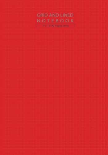 Grid and Line 7 x 10, 90 Pages 5mm spacing Vol.9: 7 x 10 Inches 90 Dot ...