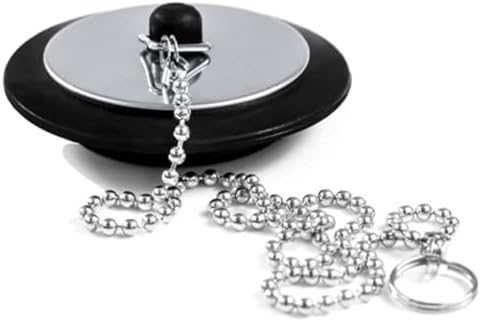 Universal bath plug with Stainless Steel Chain, bath plug replacement ...