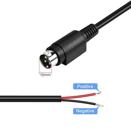 PNGKNYOCN Replacement 18AWG 4 Pin DIN Male DIY Pigtail Cable for CCTV ...