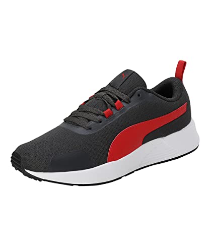 Puma Mens Pacer Max V1 Dark Shadow-High Risk Red-PUMA Black Running ...