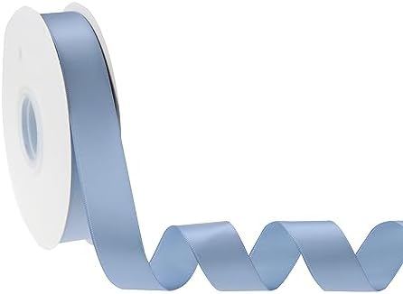 Amazon.com: MAYREEL Satin Ribbon 7/8 Inch x 50 Yards Dusty Blue Ribbon ...