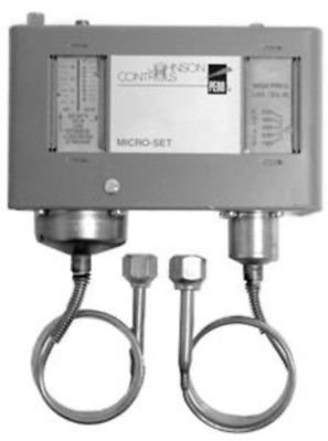 Dual Press Ctrl SPST Lo 12in to 80 Psig Hi 100 to 500Psig 36in Cap 1/4 ...