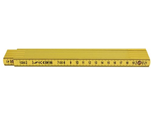 Toolland WM300020 Glass Fibre Folding Ruler – Double, 2 Metres Long ...