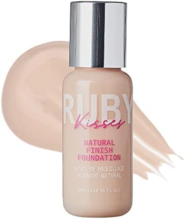 Amazon.com : Ruby Kisses Liquid Foundation Medium Coverage, Lightweight ...