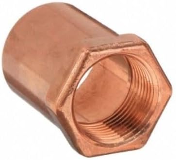 EZ-FLUID Plumbing (1-Pc) 3/4" Solder x 1/2" FIP LF Copper Female ...