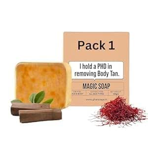 Buy Magic Sandalwood & Saffron Magic Soaps For Bath (100 Gms Pack Of 1 ...