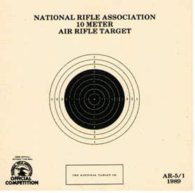 Amazon.com: National Target NRA 10-Meter Air Rifle Bullseye Target, 1 ...