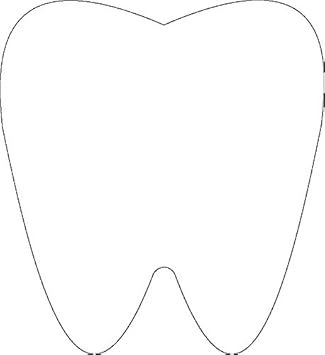 Amazon.com : SHAPES ETC. 50 Shts Tooth Sticky Notepad 3in Cute Notes ...