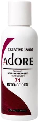 Amazon.com : Adore Semi-Permanent Haircolor #071 Intense Red 4 Ounce ...