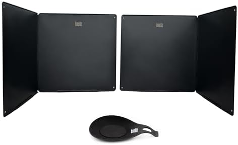 Amazon.com: 2 Packs Stainless Steel Fryer Splash Guard Commercial ...