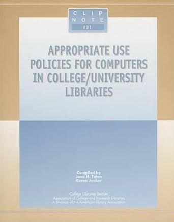 Amazon.com: Appropriate Use Policies for Computers in College ...