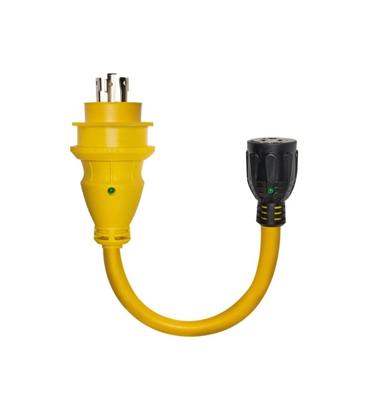 Shore Power Adapter (1.5ft) Dogbone - Twist Lock NEMA 30 Amp L5-30P ...