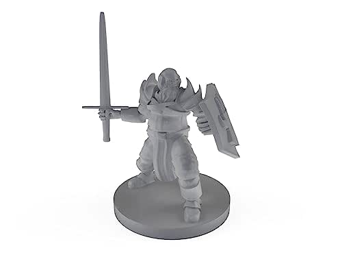 Amazon.com: Bearded Cleric Sword and Shield Tabletop DND Gaming ...