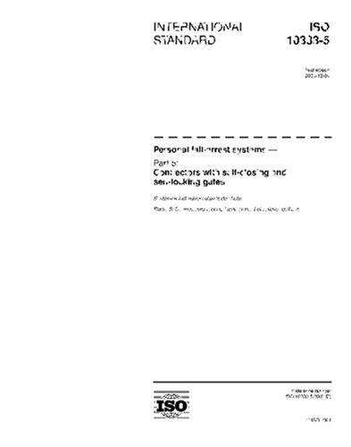 ISO 10333-5:2001, Personal fall-arrest systems - Part 5: Connectors ...