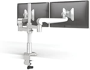 Amazon.com: Evolve Series Dual Monitor Arm with 2 Fixed Limbs, White ...