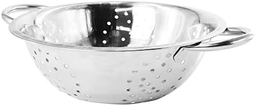 Stainless Steel Colander 24cm - Sturdy Free standing Base with Wide ...
