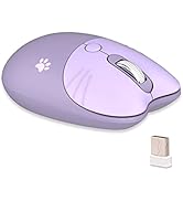 Amazon.com: Cute Cat 2.4G USB Wireless Keyboard and Mouse Combo, Silent ...