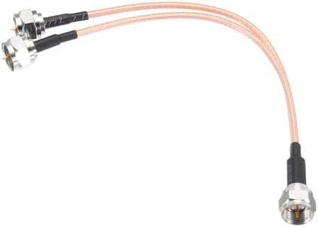 Amazon.com: MECCANIXITY RG6 Splitter Coax Cable 3 Way F Male to 2 F ...