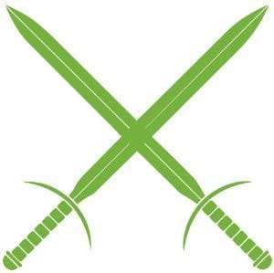 Amazon.com - Soldier Swords Decal Sticker (lime, 11 inch) Lime - Wall ...