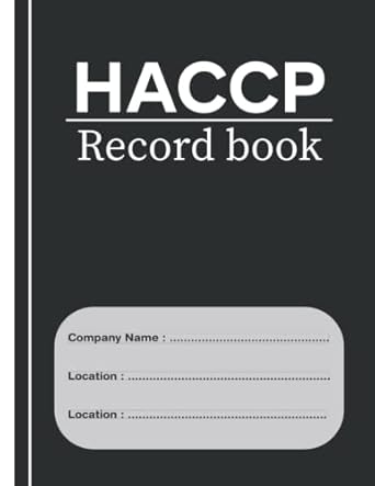 Haccp Record Book: Complete Hazard Analysis and Critical Control Point ...