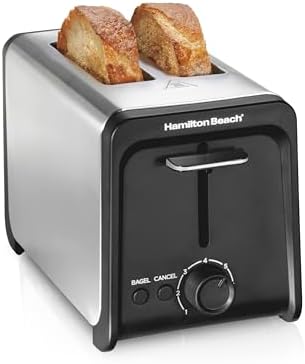 Hamilton Beach 2 Slice Toaster, Brushed Stainless Steel ,22910C ...