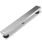 Sharp-tec 36 inch Linear Shower Drain, Gold Rectangular Floor Drain, V ...