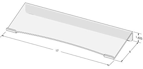 khm Computer Tilted Keyboard Holder, Clear Acrylic Premium - Want It All