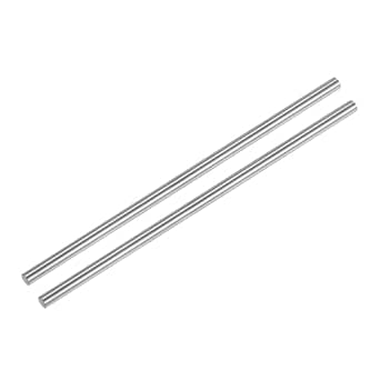 uxcell 2pcs Linear Motion Rods 10mm x 300mm (0.39 x 11.81 Inches) Case ...