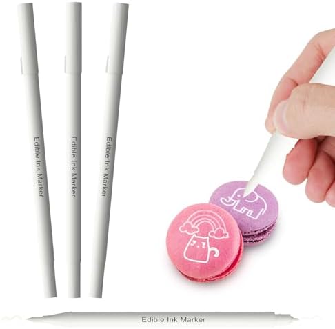 Amazon.com : 3pcs White Edible Markers for Cookie Decorating, Food ...