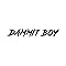 Amazon.com - Generic Cartat2s Dammit Boy Vinyl Decal Windshield 36X5 ...