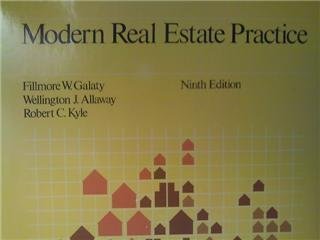 Modern Real Estate Practice Nineth Edition: Galaty, Allaway & Kyle ...
