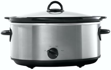 Amazon.com: Crock-Pot 7 Quart Oval Manual Slow Cooker, Stainless Steel ...