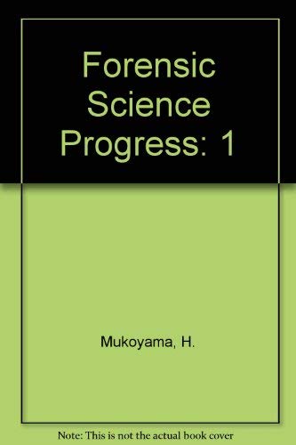 Buy Forensic Science Progress: 1 Book Online at Low Prices in India ...