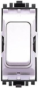 MK (ELECTRIC) Aspect 20 Amp 1 Way DP Push to Break Retractive Switch ...