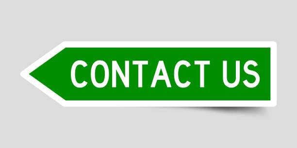 Contact Us Green Left Signage Board, Foam Board Fixed with PVC ...