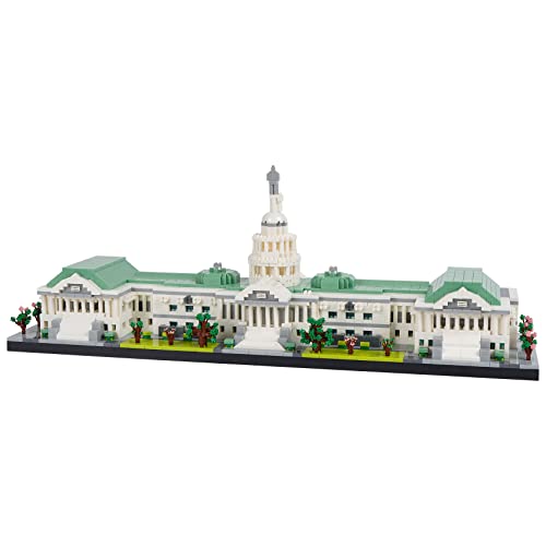 LULUFUN United States Capitol Building Model Building Block Kit, Famous ...