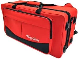 Amazon.co.jp: PLAYTECH (プレイテック) トランペット用ダブルケース セミハードタイプ マウスピース2本収納可能 レッド : 楽器・音響機器