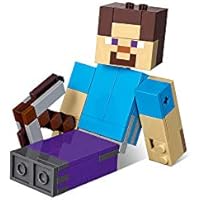 Amazon.com: LEGO Minecraft Steve BigFig with Parrot 21148 Building Kit ...