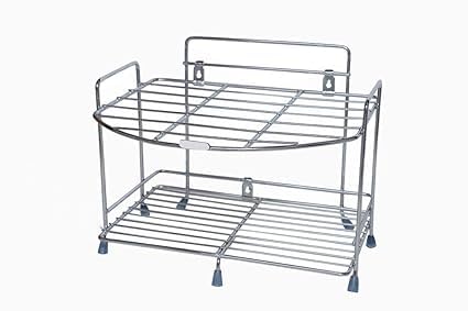 Savani 2 Layer Stainless Steel Double Layer Water Filter Stand Wall ...