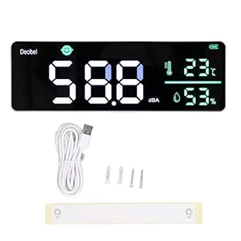 Decibel Meter Sound Level Reader 11 inch Large LED Display Noise ...