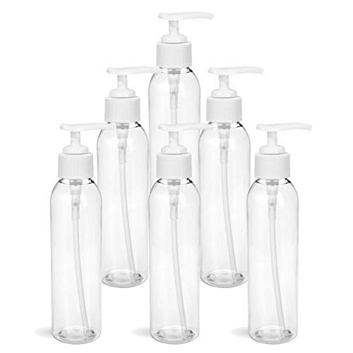 Amazon.com: Grand Parfums EMPTY 4 Oz CLEAR Plastic Soap Dispenser ...