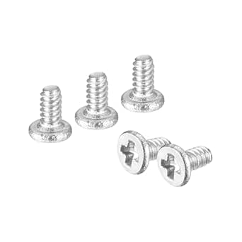 uxcell M1-0.25 x 2mm 20Pcs Flat Round Head Screws 304 Stainless Steel Phillips Drive Machine ...